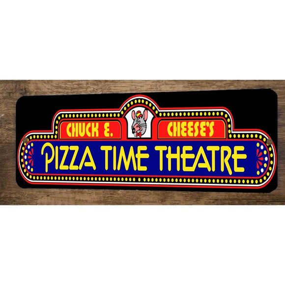 Unbranded | Accents | Chuck E Cheese Pizza Time Theater 4x2 Metal Wall ...